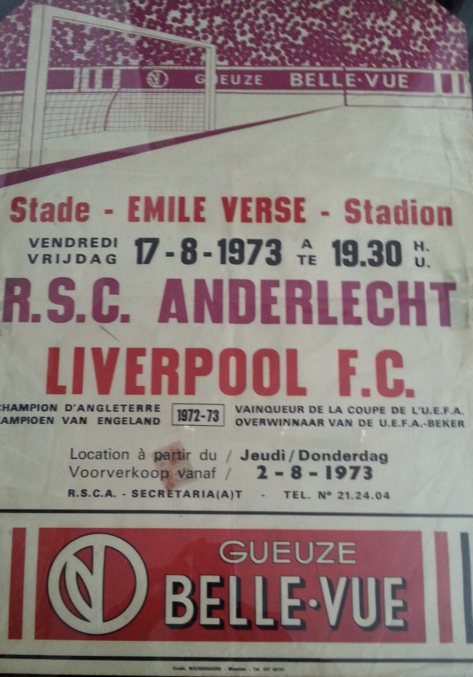 Matchdetails from Anderlecht - Liverpool played on Friday 17 August ...