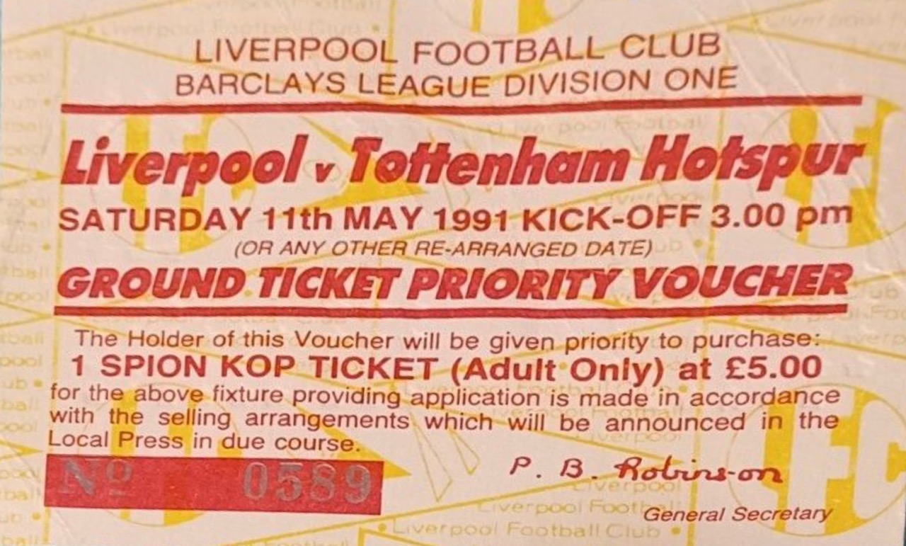 Tottenham Hotspur 11 May 1991 - LFChistory.net