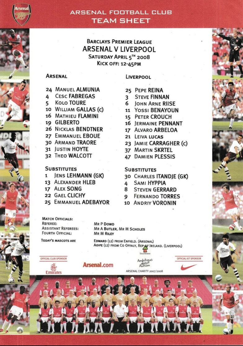 Arsenal 05 Apr 2008 - LFChistory.net