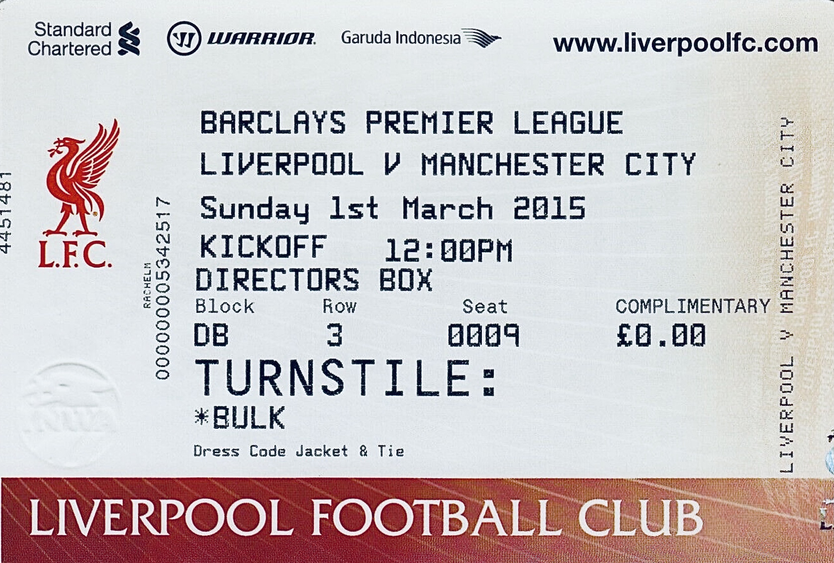 Manchester City 01 Mar 2015 - LFChistory.net