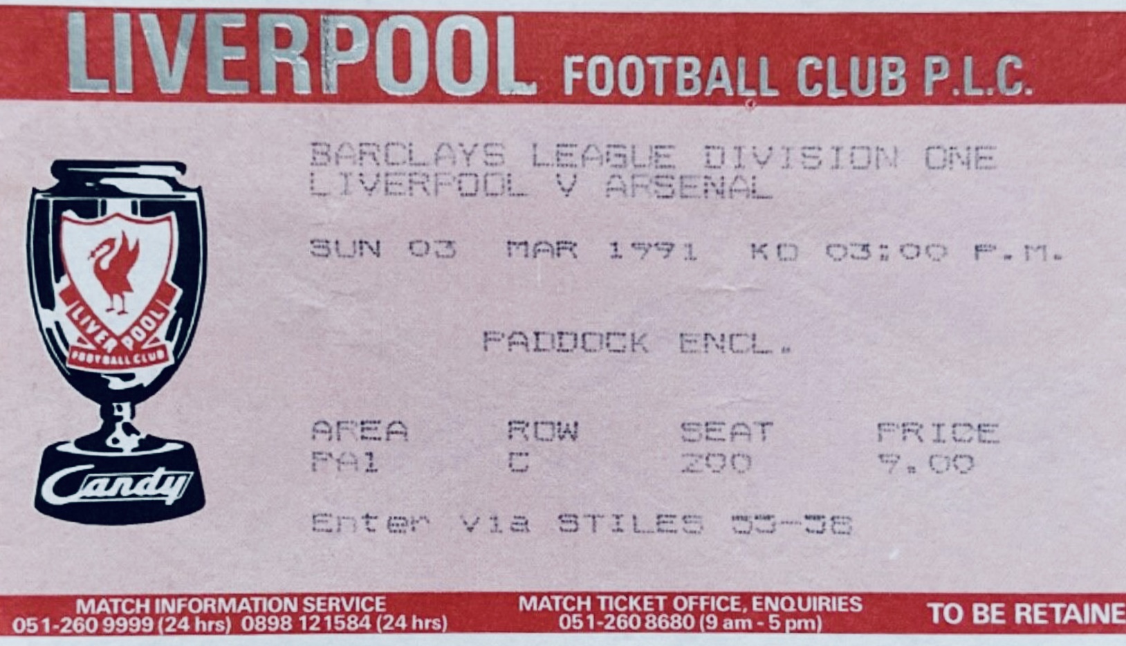 Arsenal 03 Mar 1991 - LFChistory.net