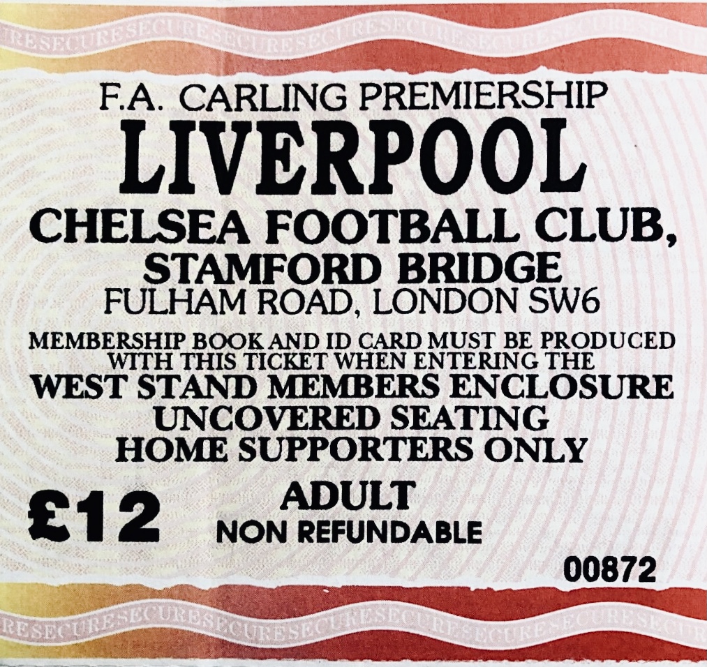 Chelsea 30 Dec 1995 - LFChistory.net