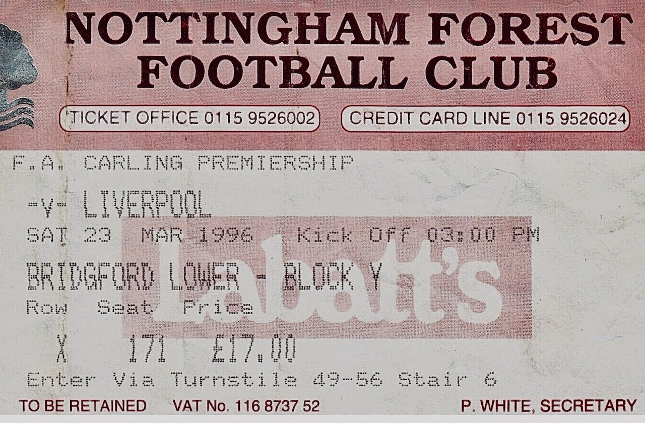Nottingham Forest 23 Mar 1996 - LFChistory.net