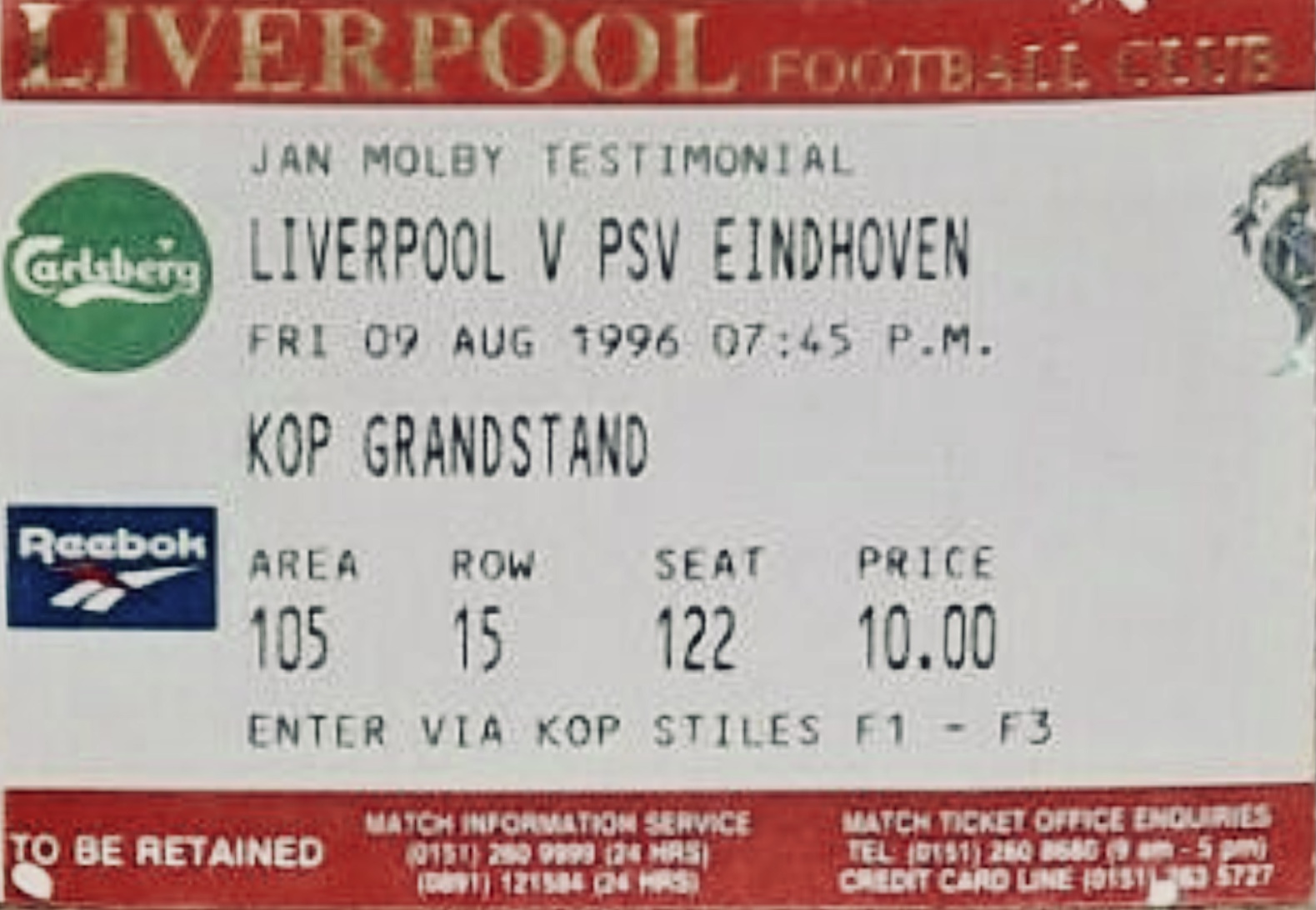 Matchdetails from Liverpool - PSV Eindhoven played on Friday 9 August ...