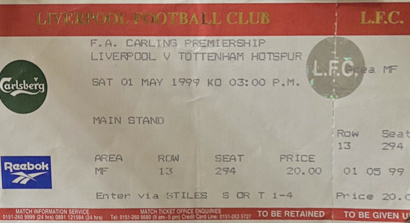 Tottenham Hotspur 01 May 1999 - LFChistory.net