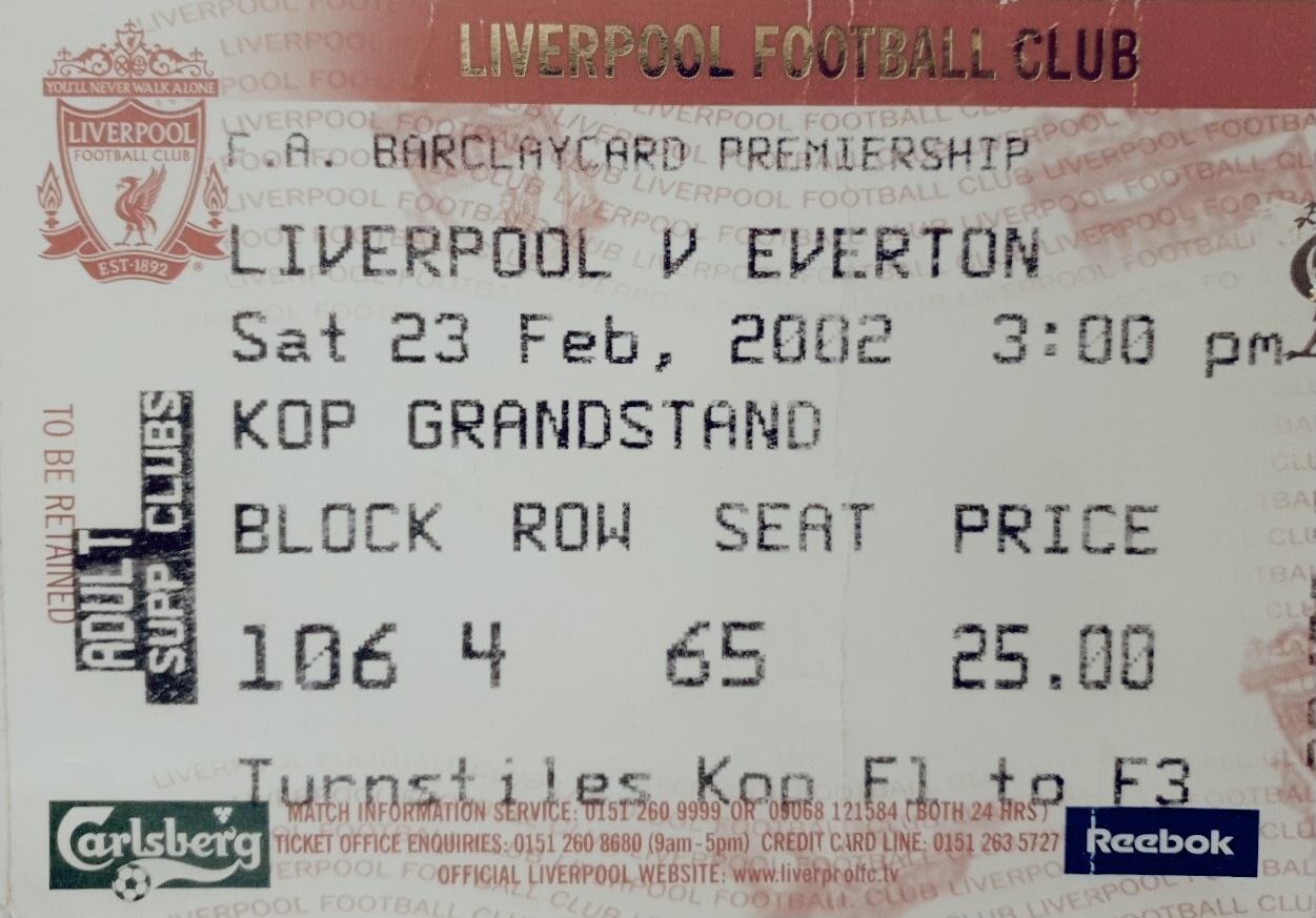 Everton 23 Feb 2002 - LFChistory.net