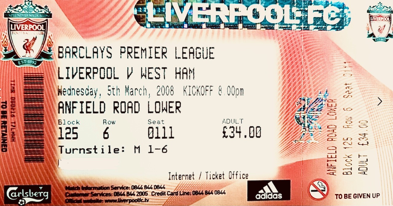 West Ham United 05 Mar 2008 - LFChistory.net