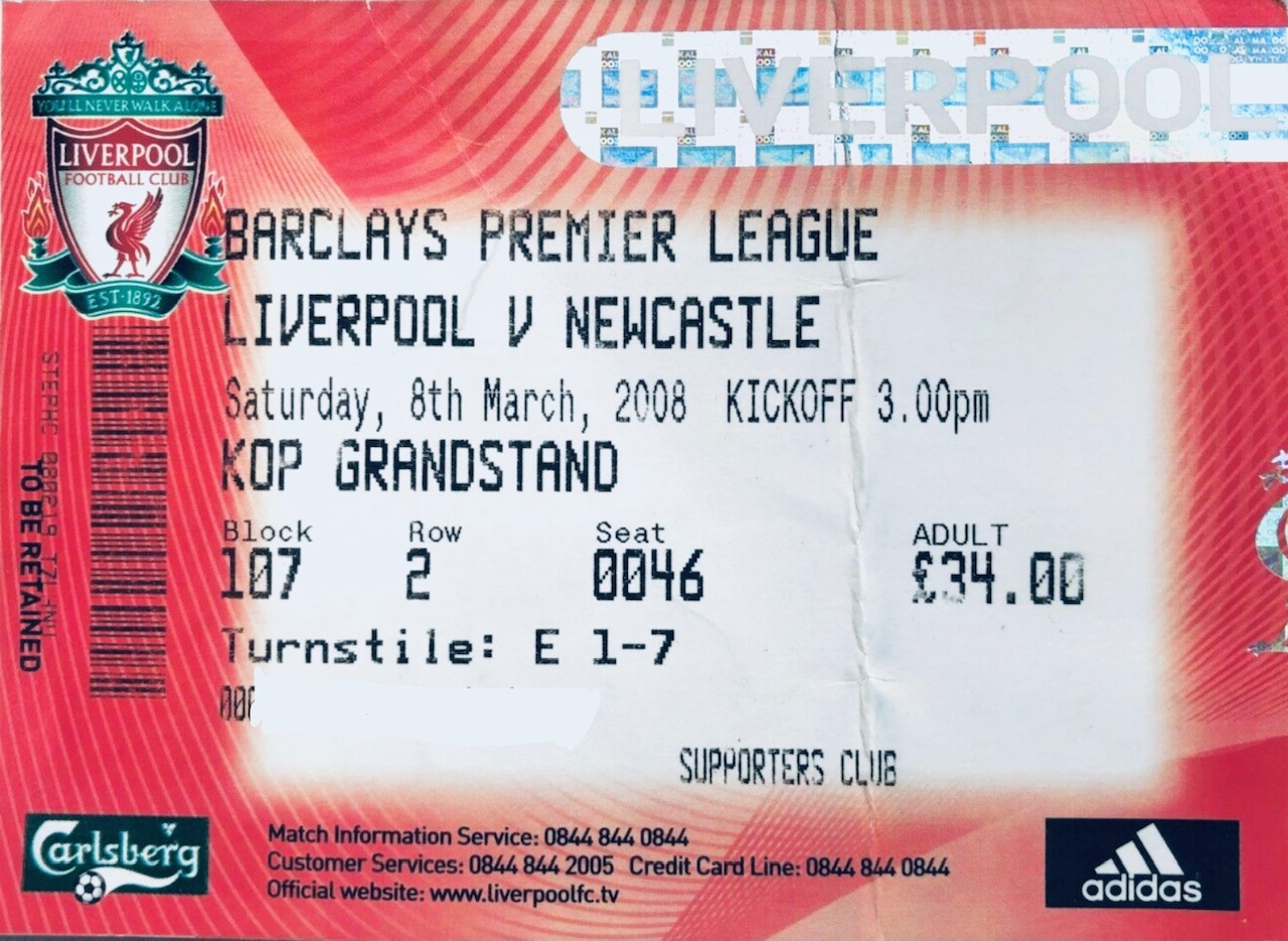 Newcastle United 08 Mar 2008 - LFChistory.net