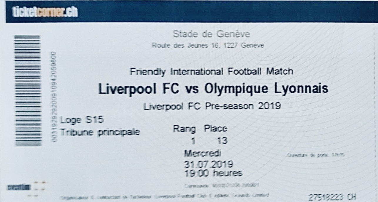 Matchdetails from Olympique Lyonnais - Liverpool played on Wednesday 31 ...