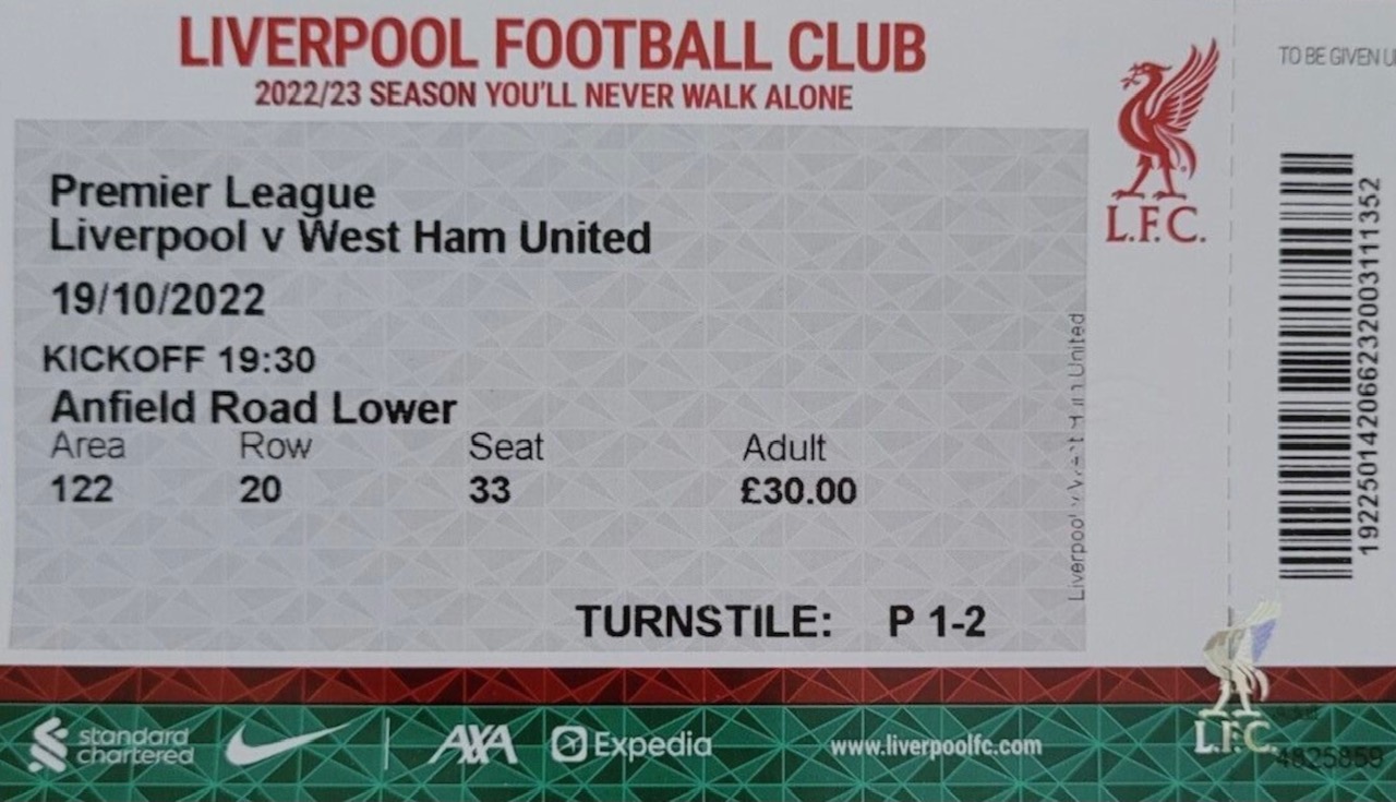 West Ham United 19 Oct 2022 - LFChistory.net