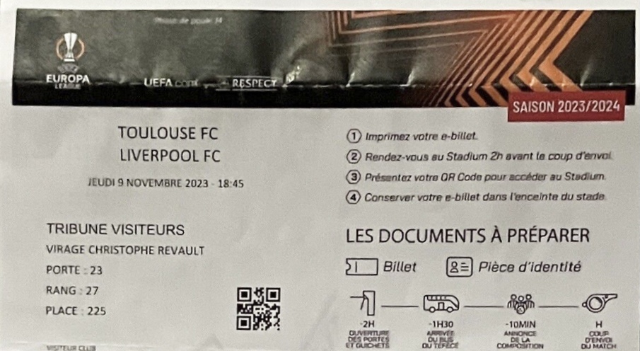 Toulouse 09 Nov 2023 - LFChistory.net