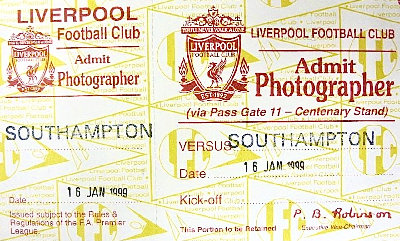 Southampton 16 Jan 1999 - LFChistory.net