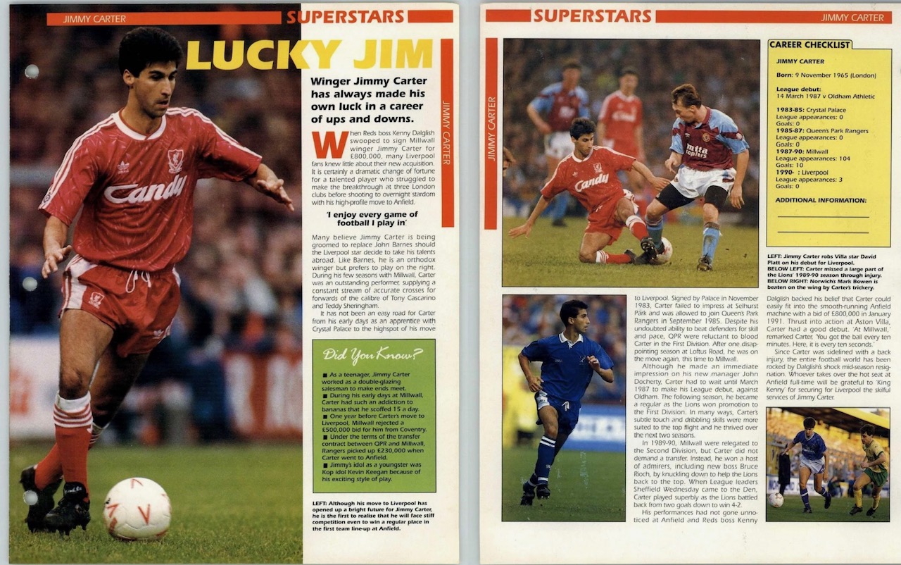 Liverpool career stats for Jimmy Carter - LFChistory - Stats galore for ...