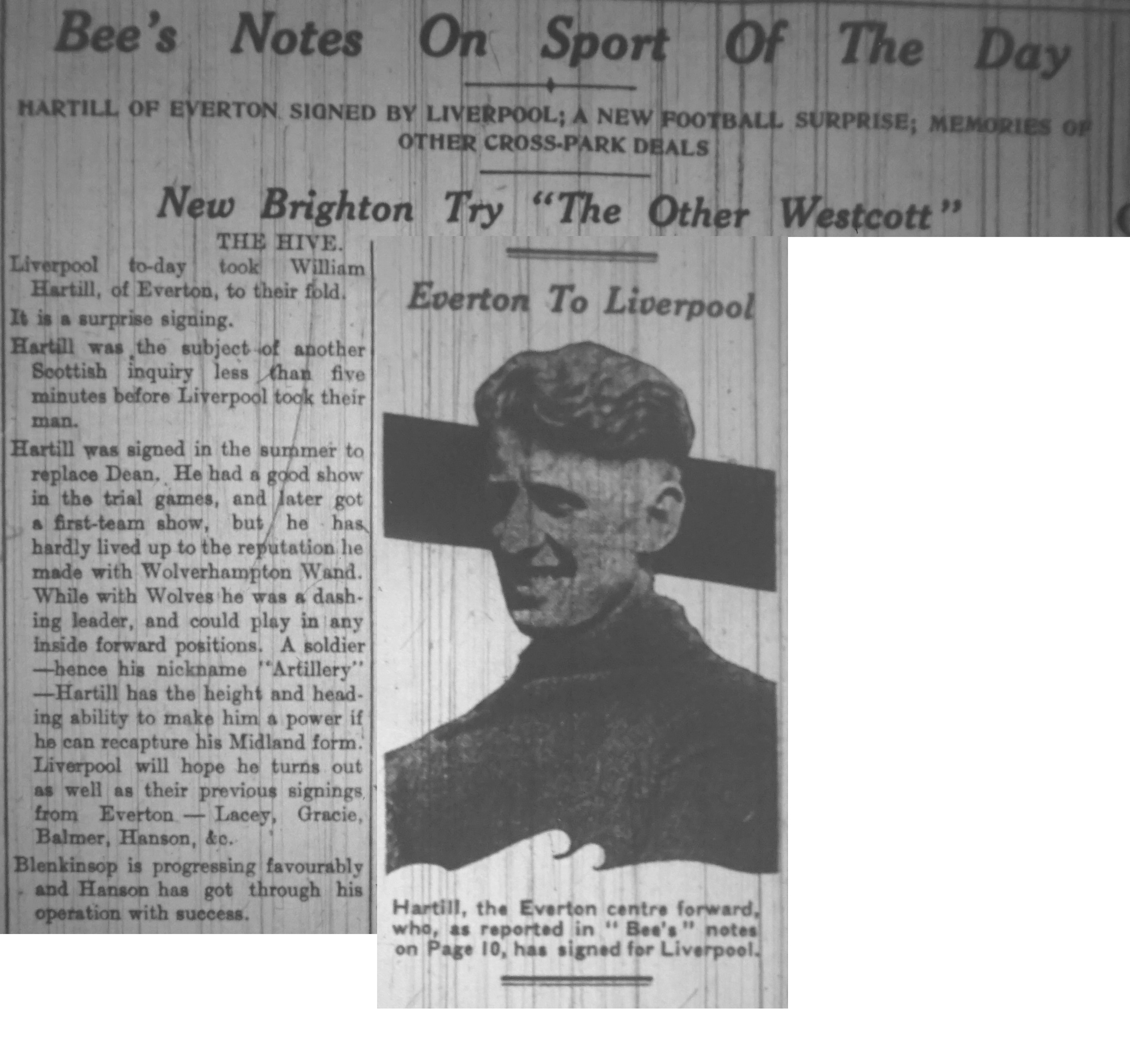 Liverpool career stats for Billy Hartill - LFChistory - Stats galore ...