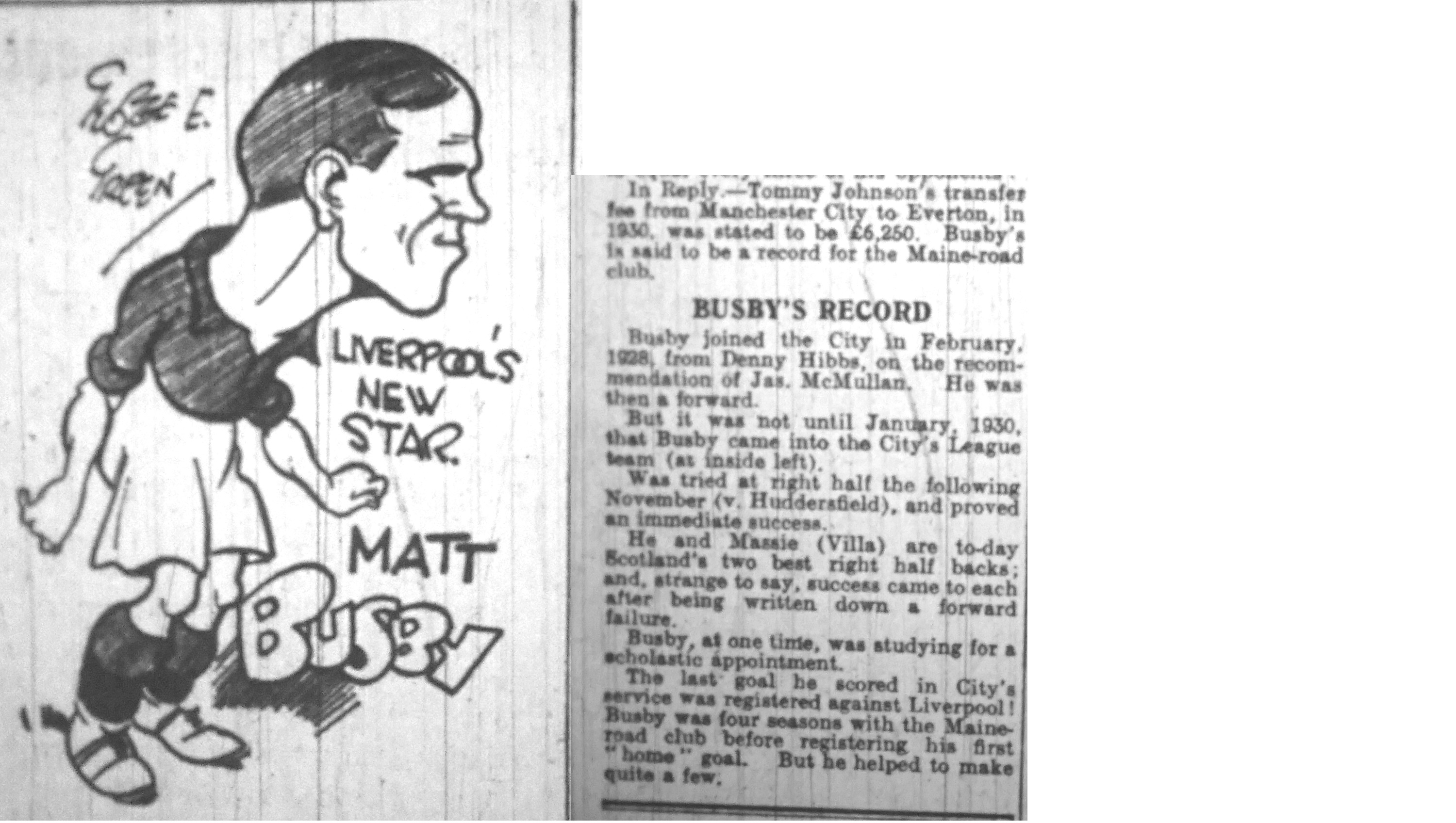 Liverpool career stats for Matt Busby - LFChistory - Stats galore for ...