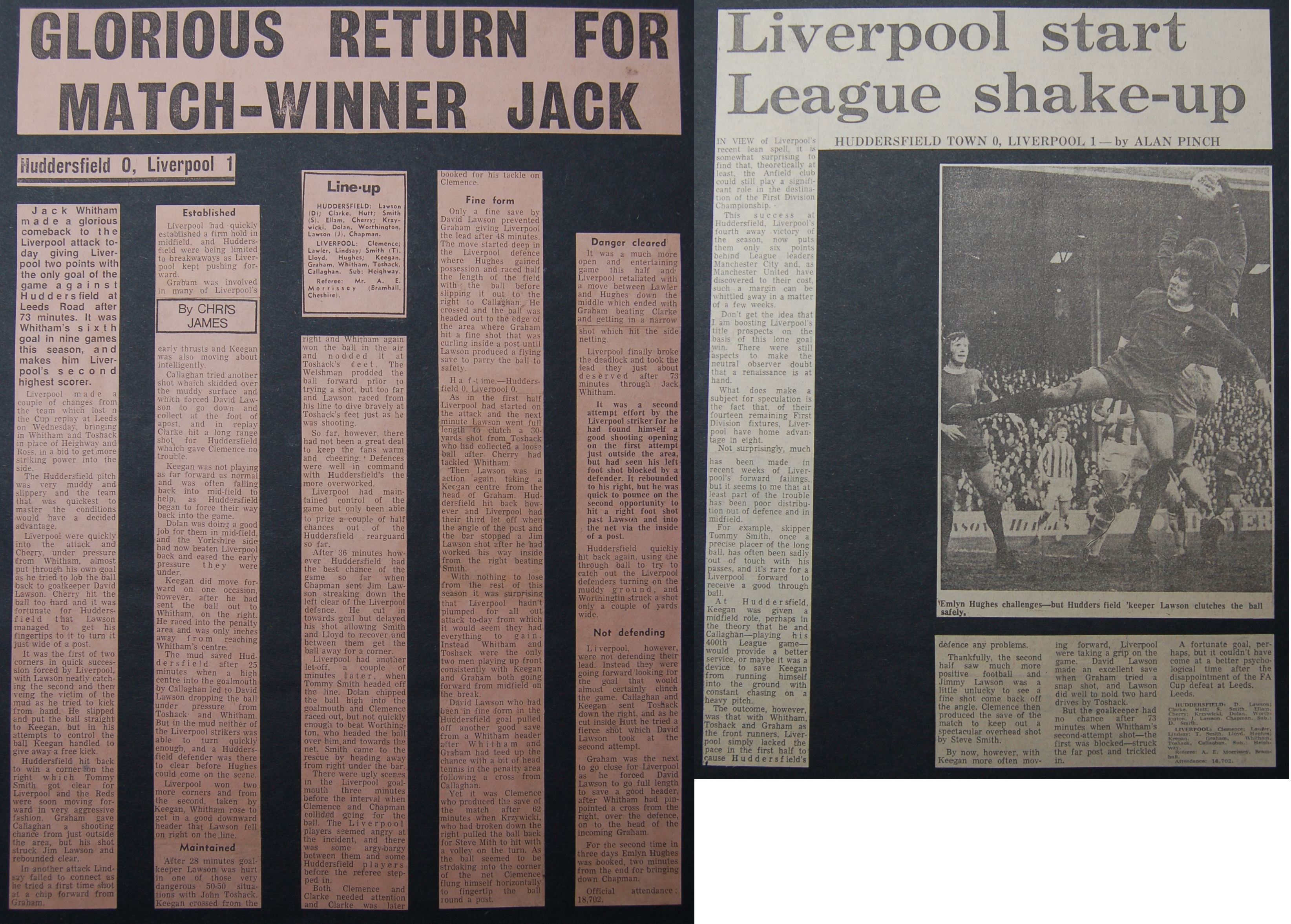 Liverpool career stats for Jack Whitham - LFChistory - Stats galore for ...