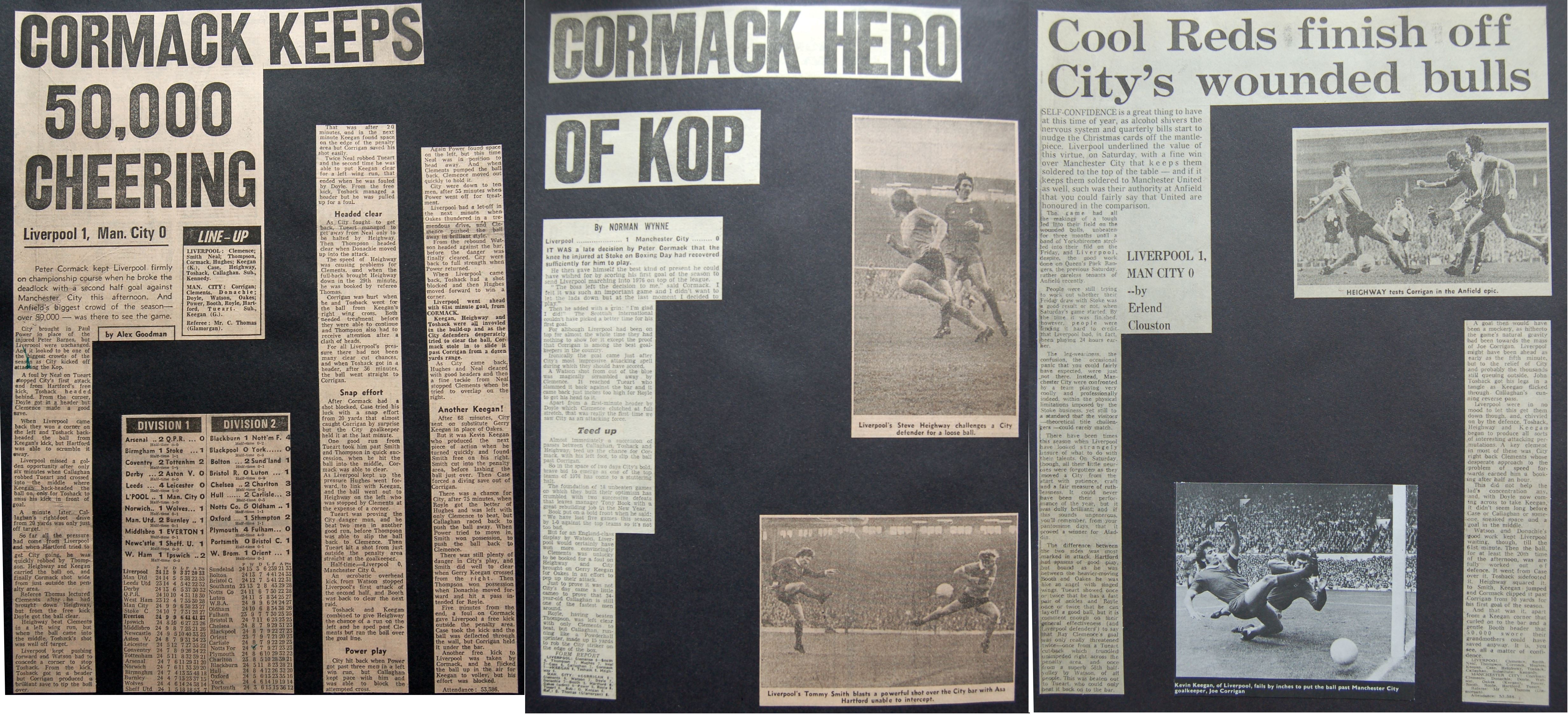 Liverpool career stats for Peter Cormack - LFChistory - Stats galore ...