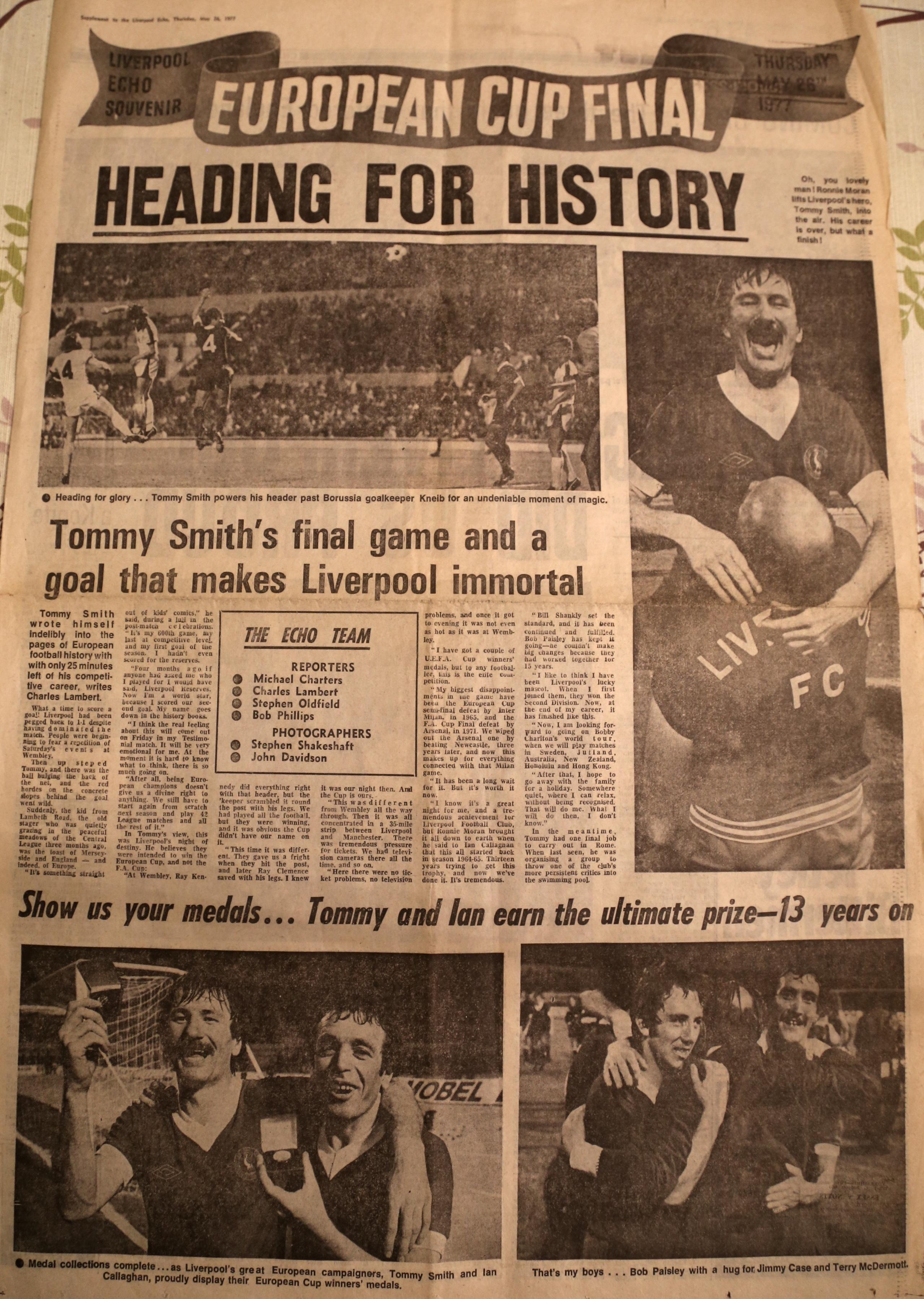 Matchdetails from Liverpool - Borussia Moenchengladbach played on ...