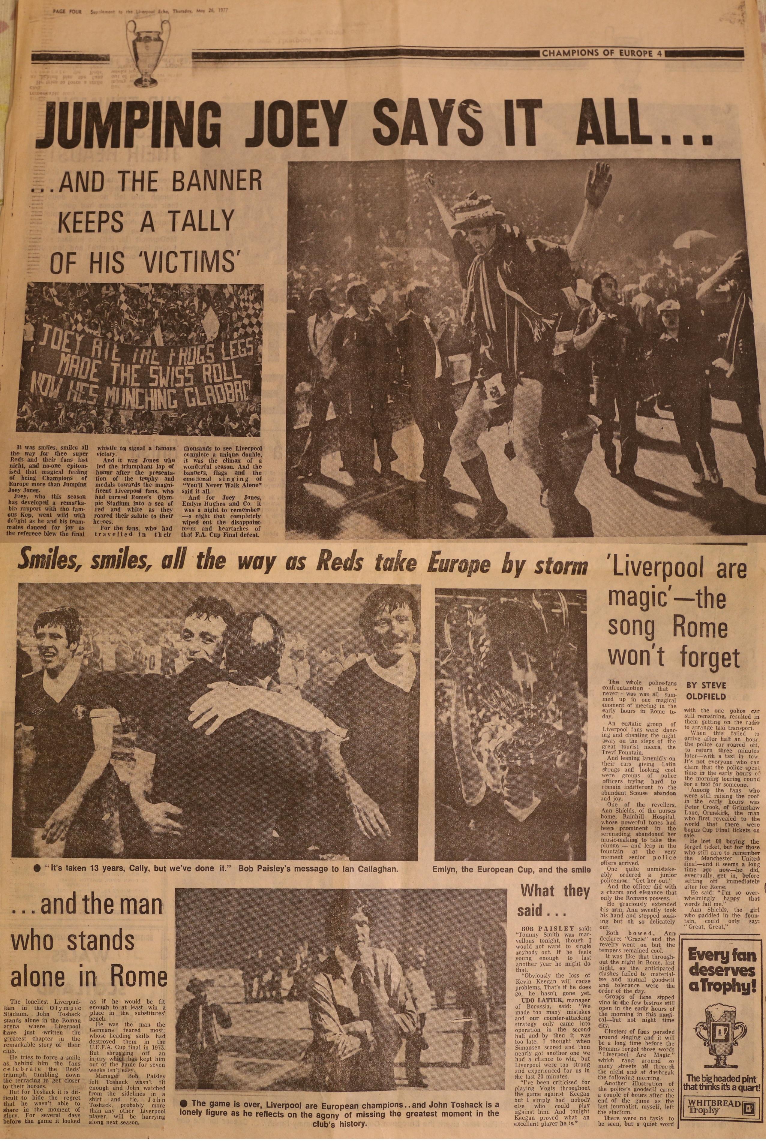 Liverpool career stats for Joey Jones - LFChistory - Stats galore for ...