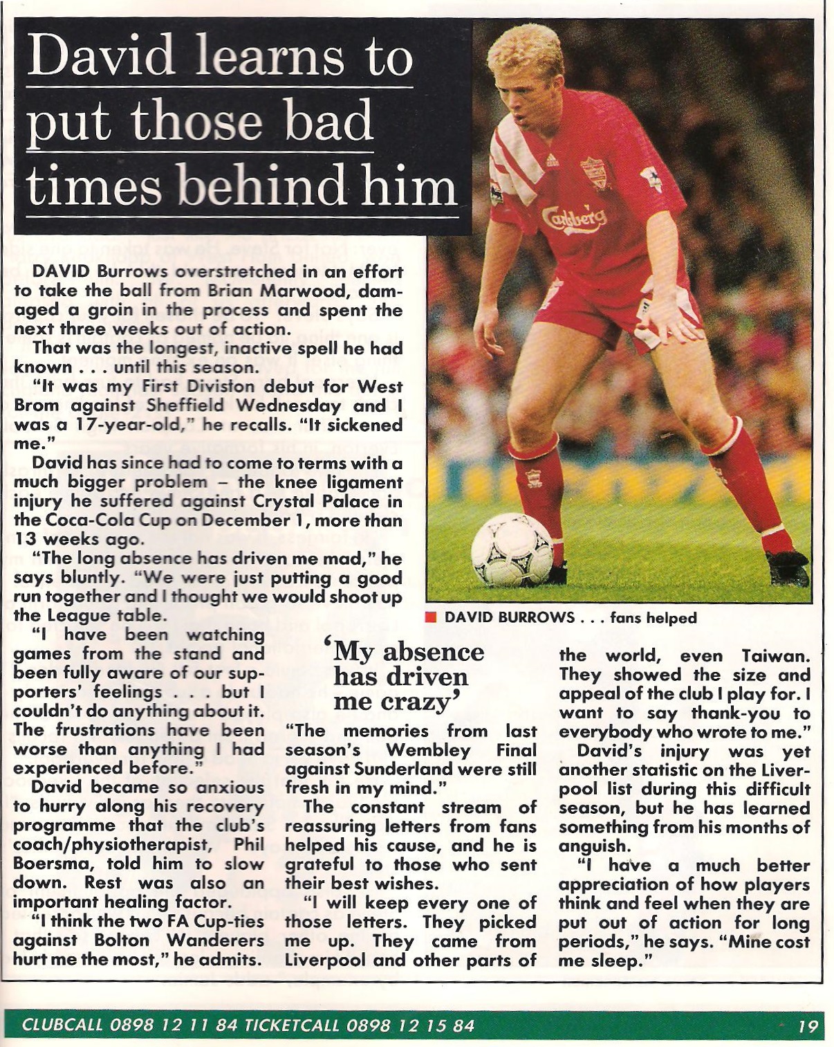 Liverpool career stats for David Burrows - LFChistory - Stats galore ...