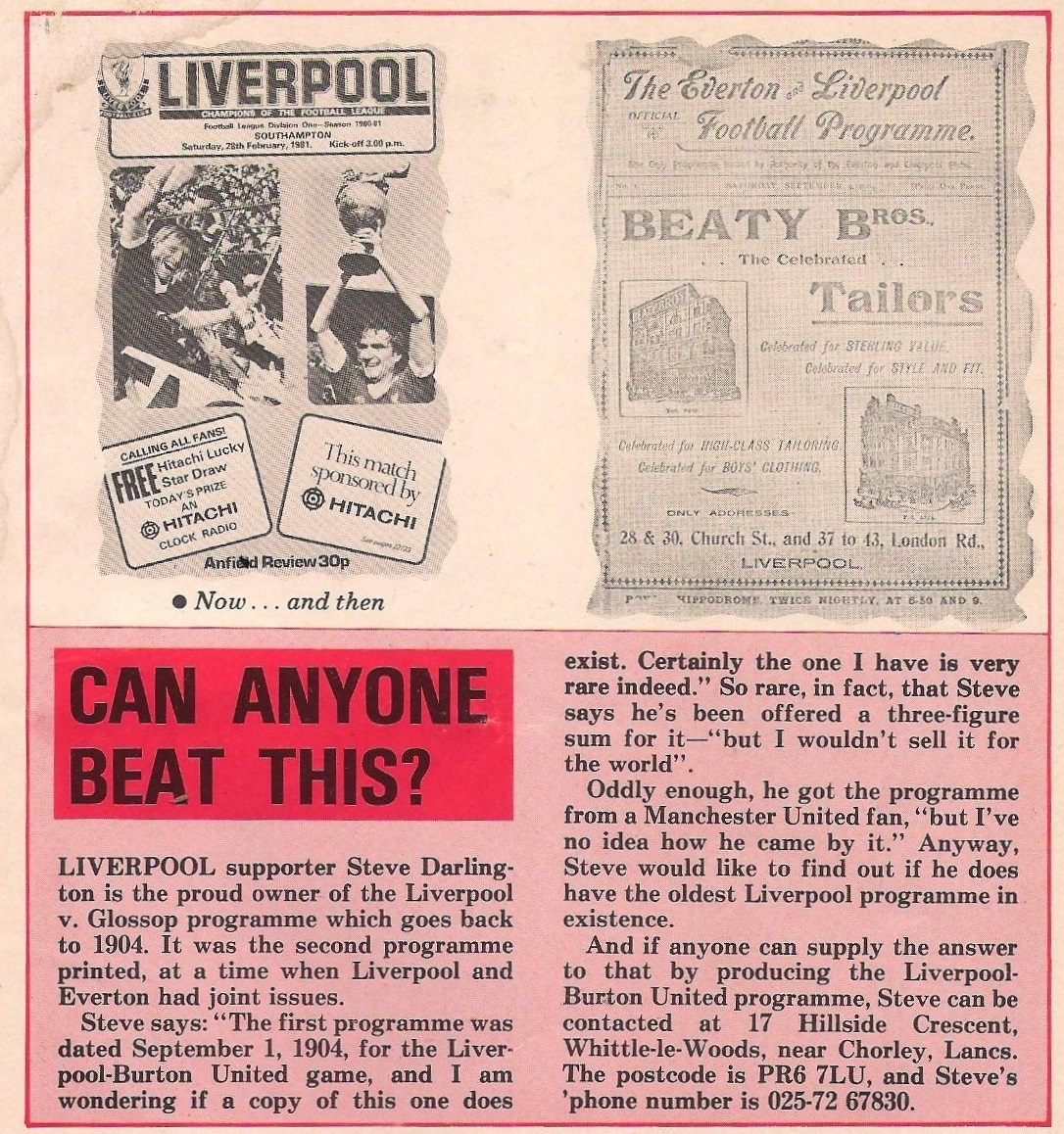 Matchdetails from Liverpool - Glossop FC played on Saturday 3 September ...