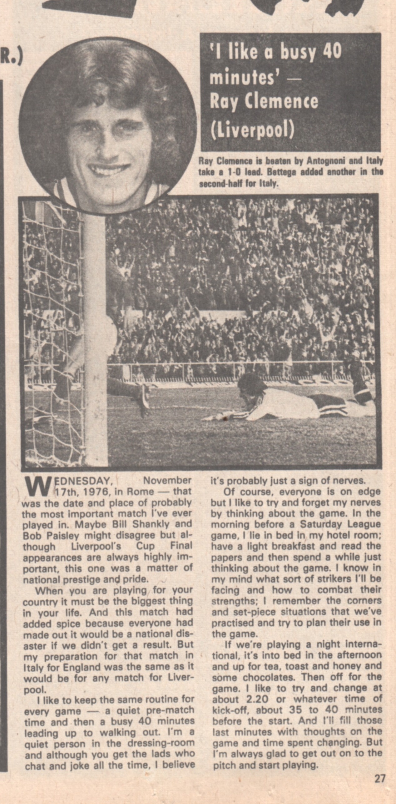 Liverpool career stats for Ray Clemence - LFChistory - Stats galore for ...