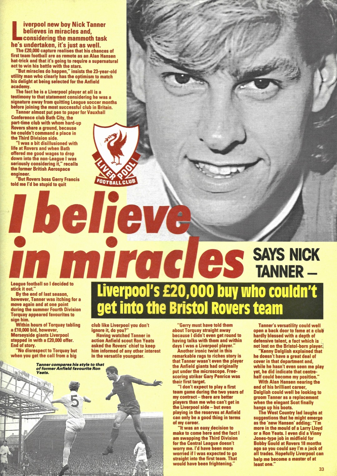Liverpool career stats for Nick Tanner - LFChistory - Stats galore for ...