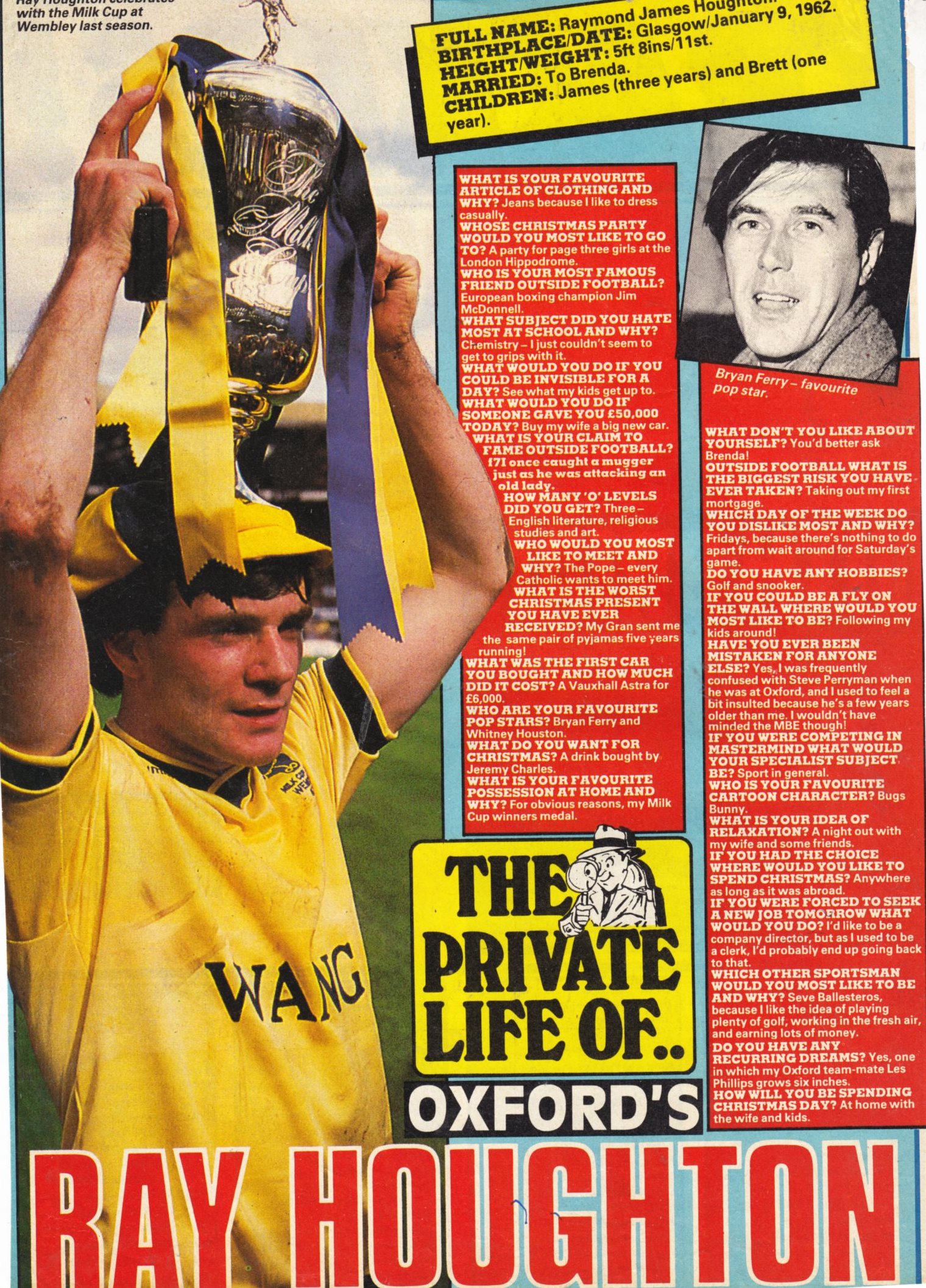Liverpool career stats for Ray Houghton - LFChistory - Stats galore for ...