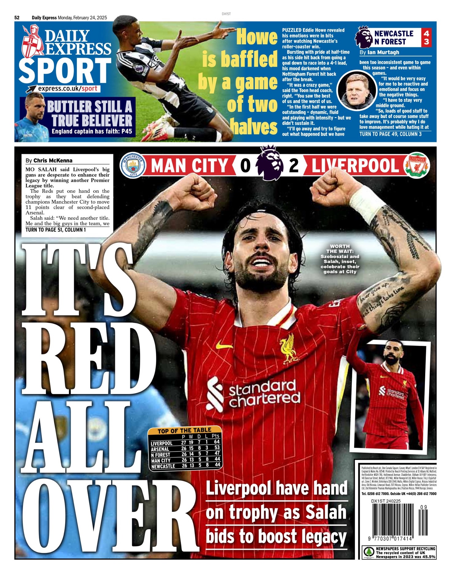 Matchdetails from Manchester City - Liverpool played on Sunday 23 ...