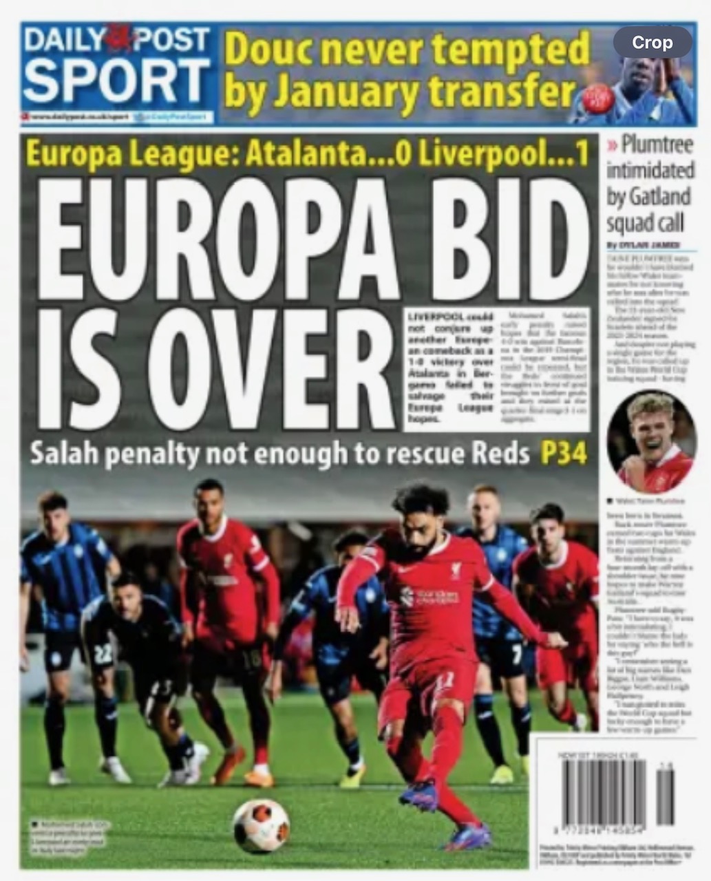 Matchdetails from Atalanta B.C. - Liverpool played on Thursday 18 April ...