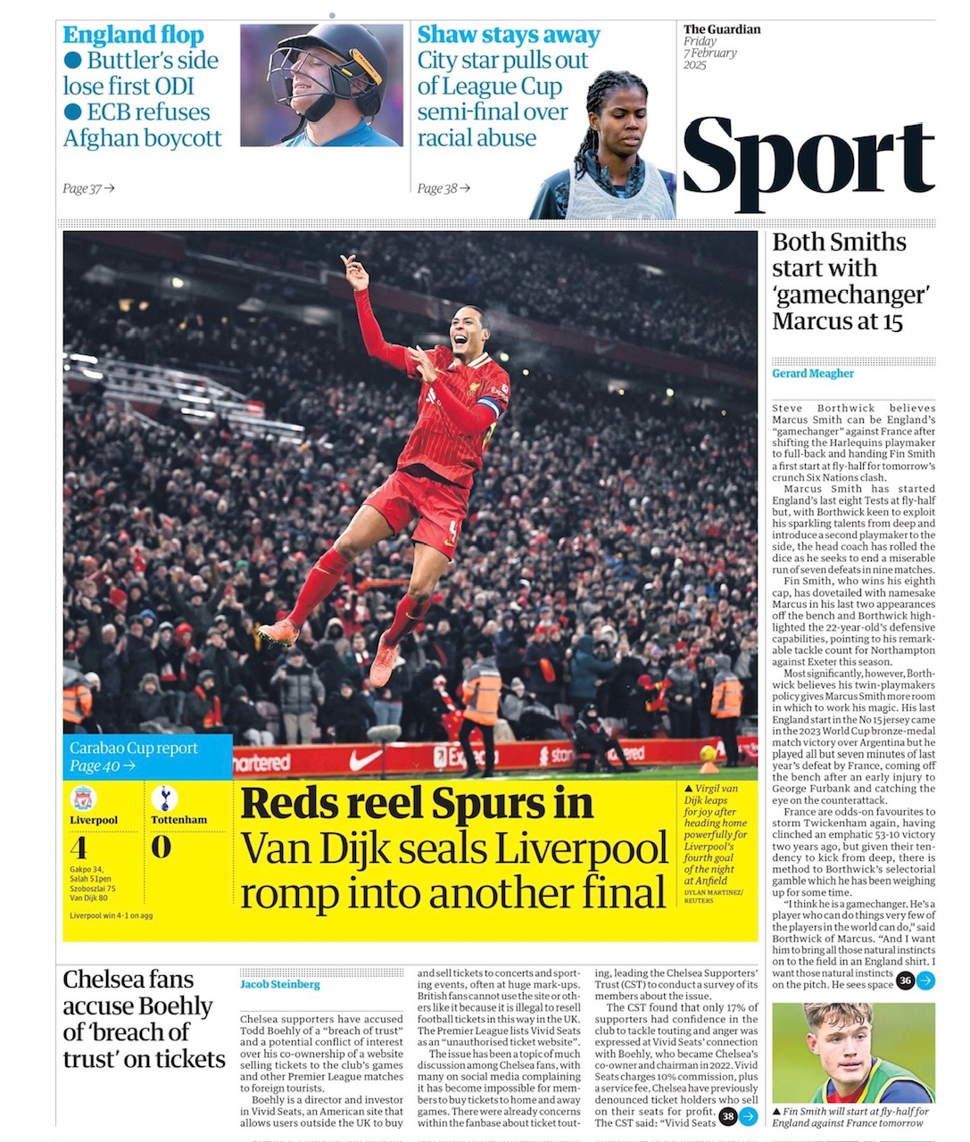 Matchdetails from Liverpool - Tottenham Hotspur played on Thursday 6 ...