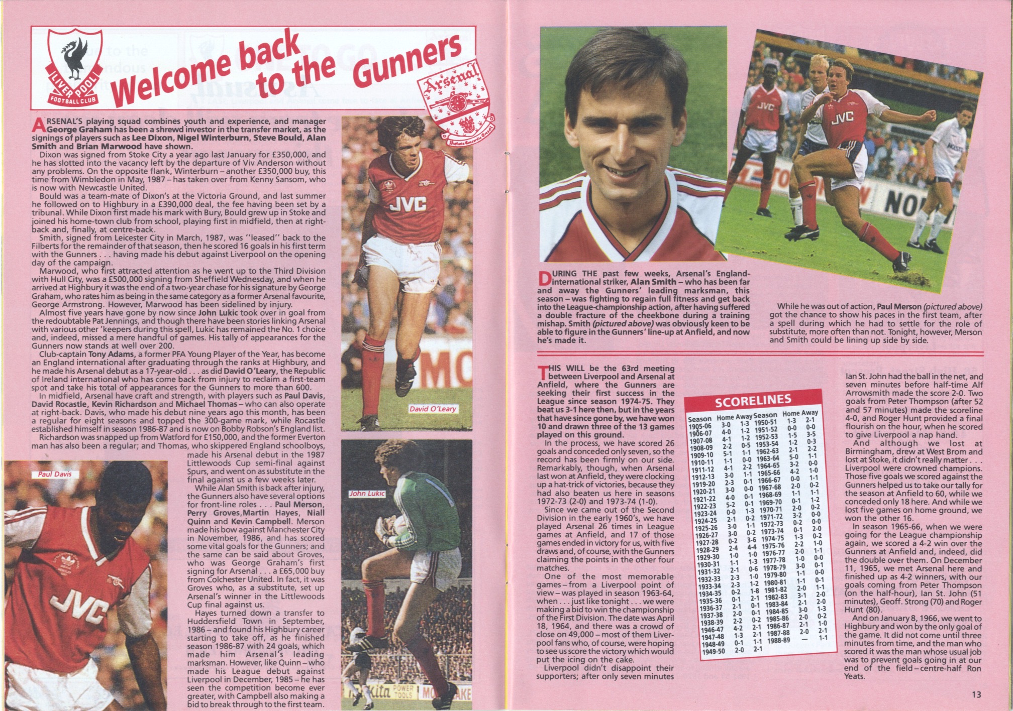 Arsenal 26 May 1989 - LFChistory.net
