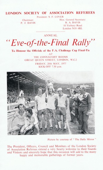 Referee's Association Eve of Final Dinner (2)