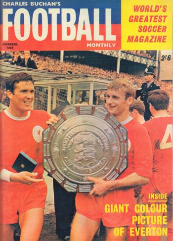 Ron Yeats and Roger Hunt on the cover of Football Monthly November 1966