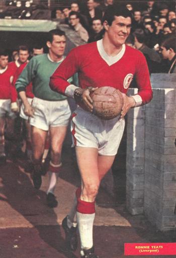 The captain leads out Liverpool - Football Monthly 1962