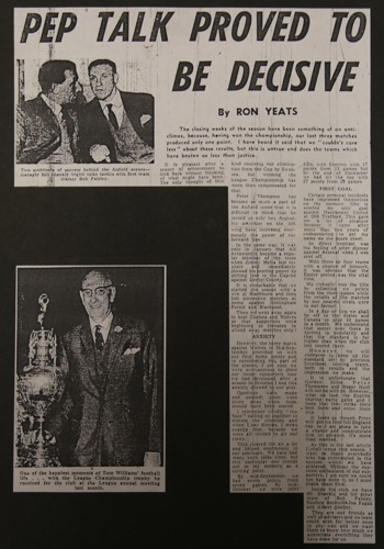 Pep talk proved to be decisive - May 1964