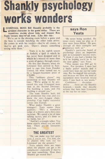 Shankly's psychology works wonders