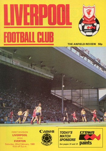 Everton 22 Feb 1986 - LFChistory.net