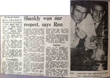 Shankly won our respect -1974